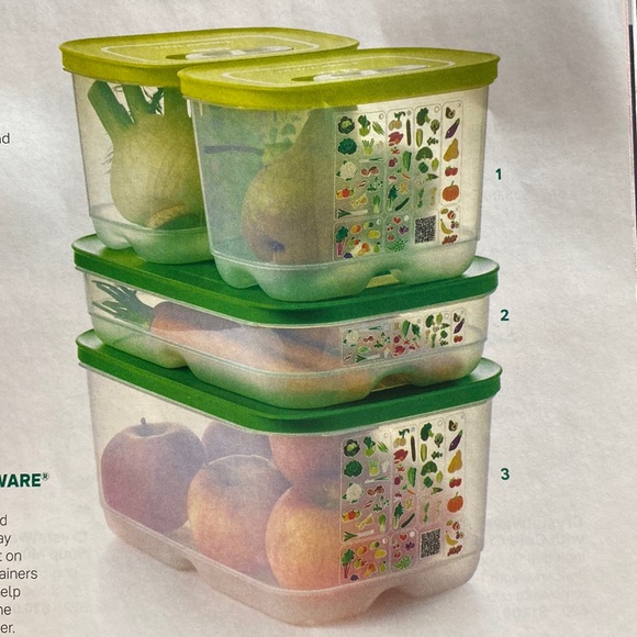 Tupperware | Kitchen | 4 Pc Fridge Smart New In Package | Poshmark